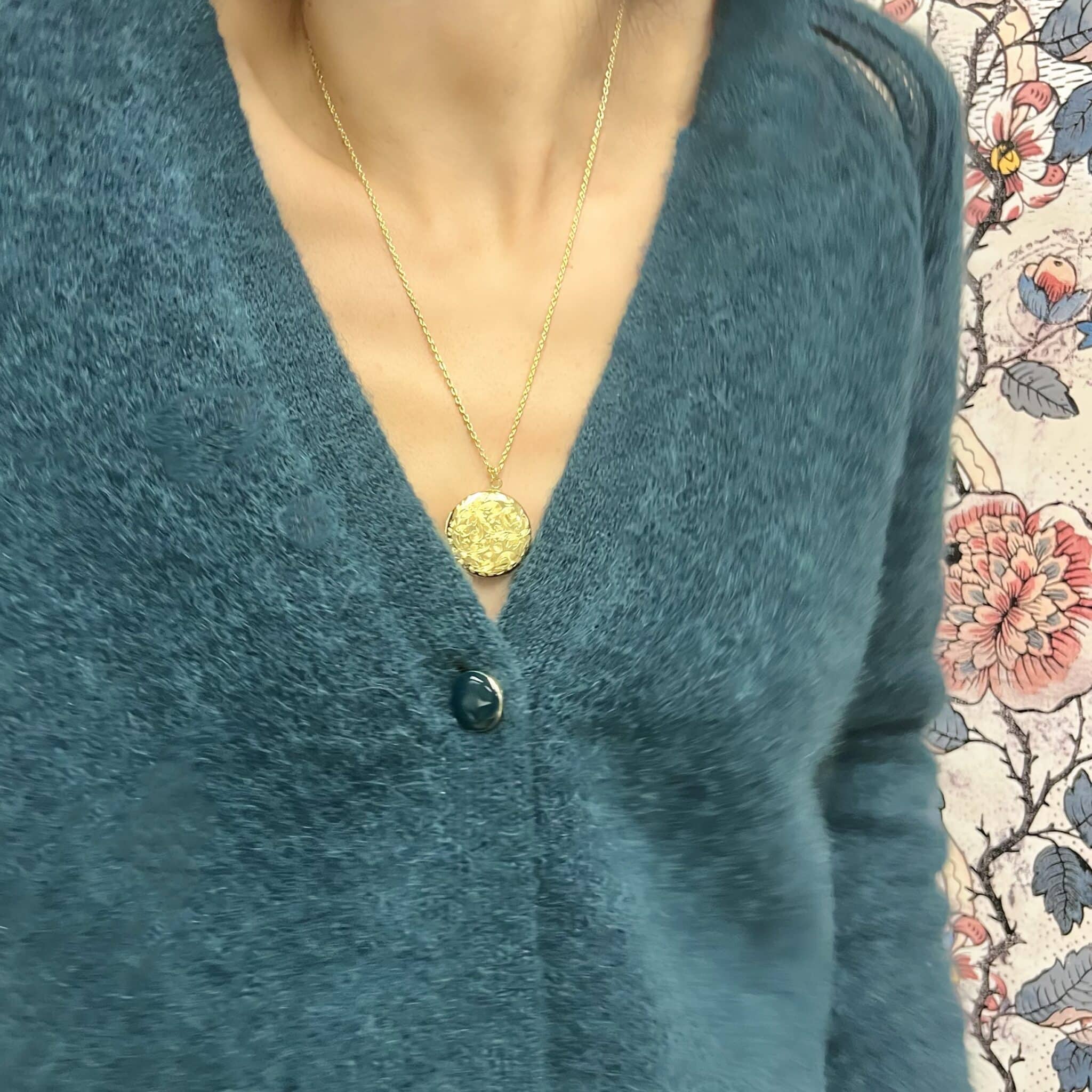 Gardenia - Collier Locket à graver | Graazie